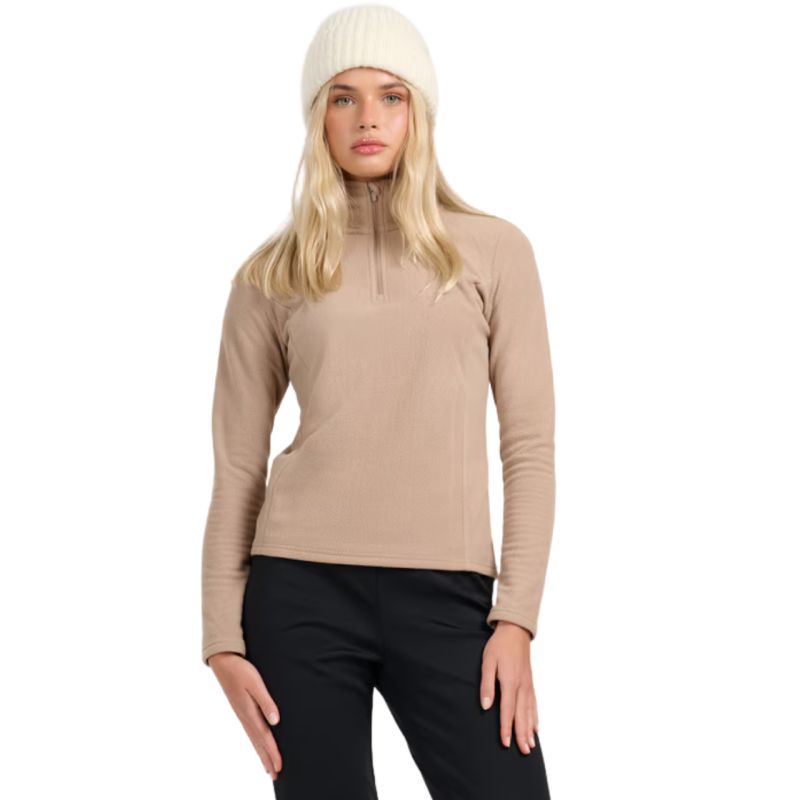 Women's fleece sweatshirt 4F F069 light brown 4FWAW25UFLEF069 82S ...