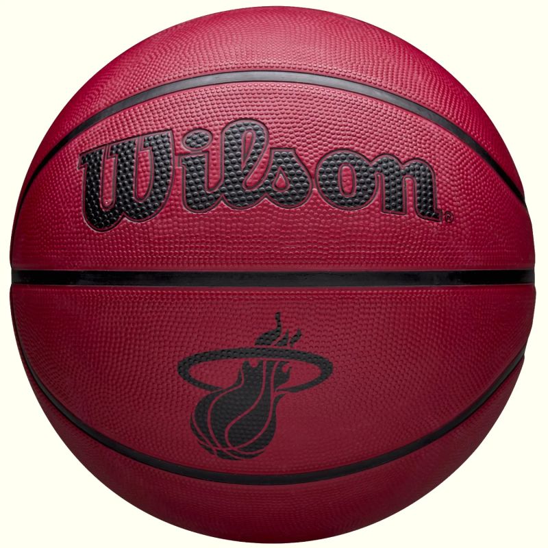 Wilson NBA Team Tribute Solid Miami Heat Ball WZ4025416XB Basketball ...